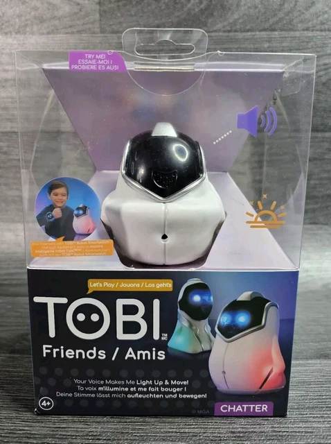 LITTLE TIKES TOBI Friends Chatter Interactive Robot Toy Light Up/Move ...