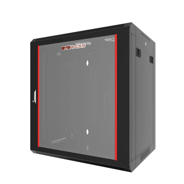 12U WALL MOUNT Server Rack Network Cabinet Locking Glass Door Av Data ...