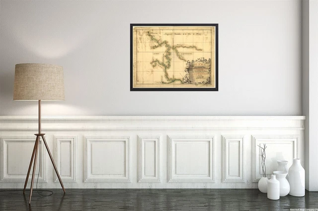 1789 MAP| MAPA de una parte de los Rios de los Enganos o Commiari ...