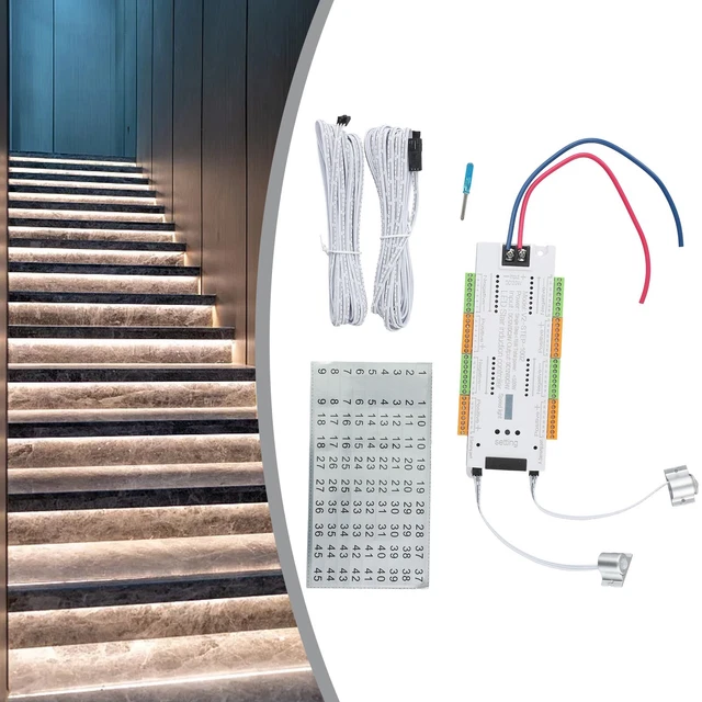 LED CONTROLLER 32-CHANNEL Stair Sensor Screwdriver Stair Light ...