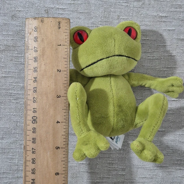 RARE RETIRED JELLYCAT Tad Tree Frog Plush Soft Toy Small Green Made in ...