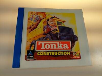 TONKA CONSTRUCTION (WINDOWS/MAC, 1996) CD-ROM PC GAME RARE WHITE/BLUE ...