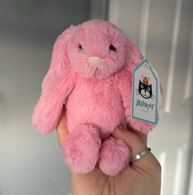 JELLYCAT BABY BASHFUL Sorbet Bunny Pink Plush Soft Toy Mini 13cm New ...