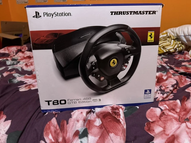 THRUSTMASTER T80 FERRARI 488 GTB Edition Racing Wheel / Pedals - (PS4 ...