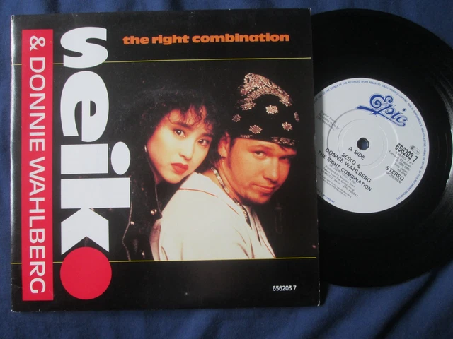 SEIKO & DONNIE Wahlberg The Right Combination EPIC 656203 7 UK 7" Vinyl ...