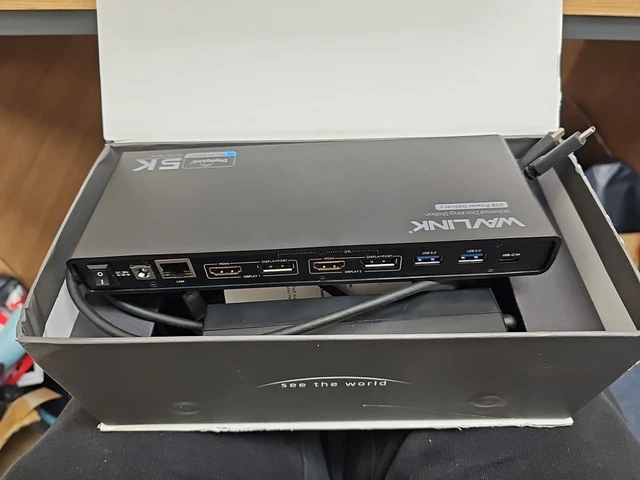 WAVLINK USB C 5K Dual 4K Docking Station 2xHDMI DisplayPort 6xUSB 3.0 ...