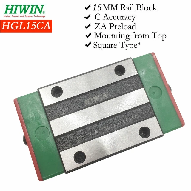 HGL15CA HIWIN BINARI carrello guida guide lineari carrello CNC EUR 40 ...