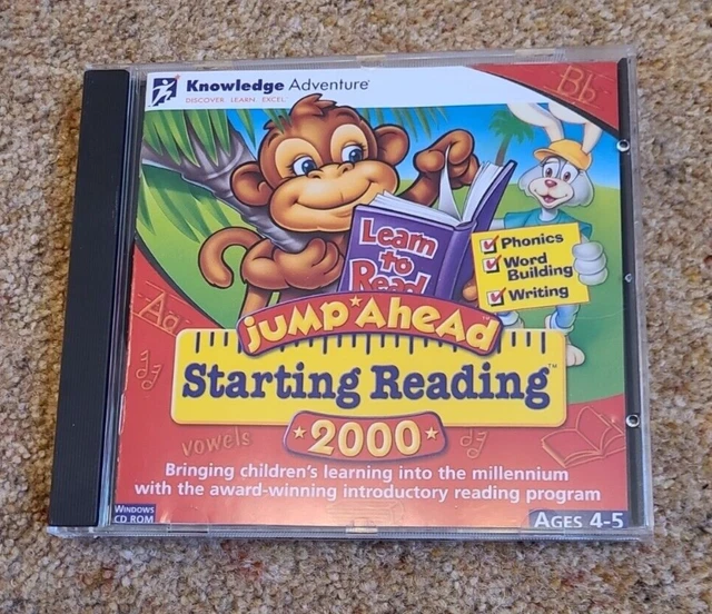 JUMP AHEAD STARTING Reading 2000 PC CD-ROM Children Educational Ages 4 ...
