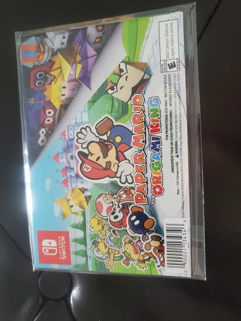 RARE PAPER MARIO The Origami King 9 Postcard Set my Nintendo rewards ...