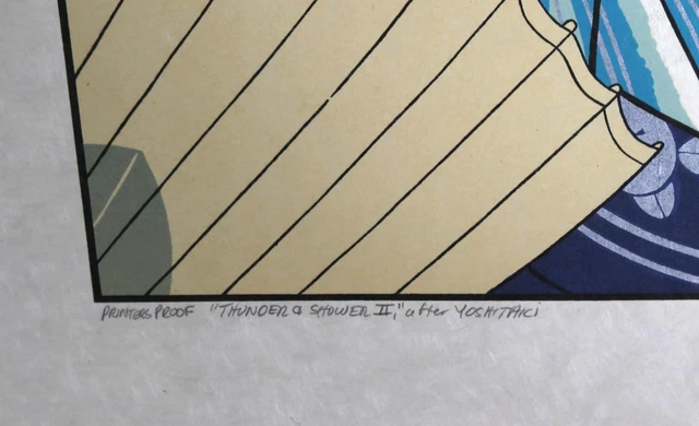 MICHAEL KNIGIN, THUNDER Et Shower II (Après Yoshitaki), Sérigraphie ...