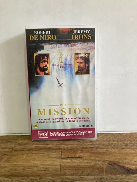 THE MISSION - VHS 1986 drama film - Robert De Niro - Jeremy Irons $9.95 ...