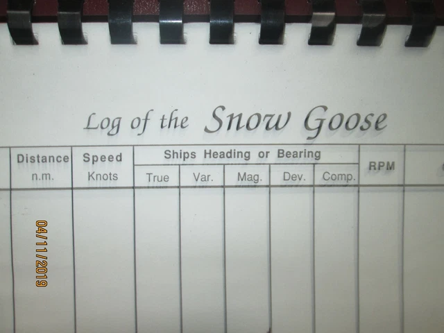 RARE ANTIQUE VINTAGE Original Unused Log Of The Snow Goose Ship Book ...