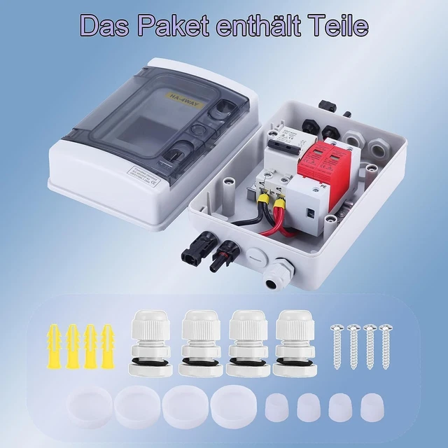 SURGE PROTECTION PV Solar junction box DC disconnector 1000V 32A 1 ...