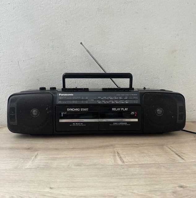 POSTE PANASONIC RX-FT500 Radio Double Cassette Recorder boombox ...