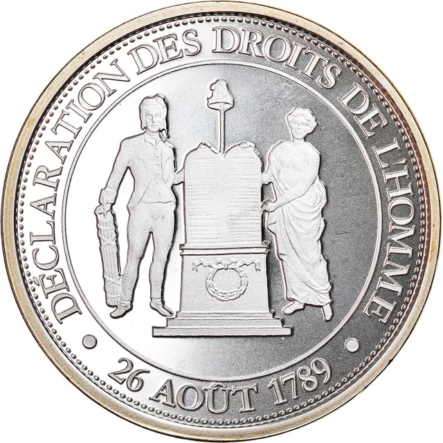 [#858980] FRANCIA, MEDALLA, Déclaration des Droits de l'Homme, 1989 ...