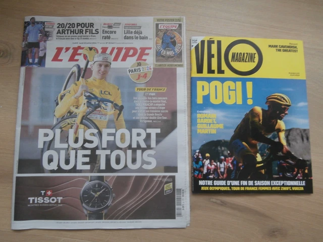 TADEJ POGACAR, WINNER Tour De France 2024, Magazine + Newspaper ...