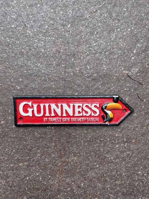 GUINNESS CAST IRON Sign £14.00 - PicClick UK