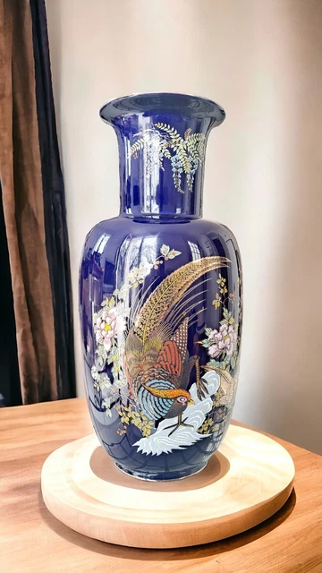 GRAND VASE JAPONAIS, Bleu Cobalt, Années 1900 Environ EUR 20,00 - PicClick FR