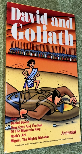 DAVID AND GOLIATH Animated VHS, 1994 DEC #13100, ~30 minutes Color ...