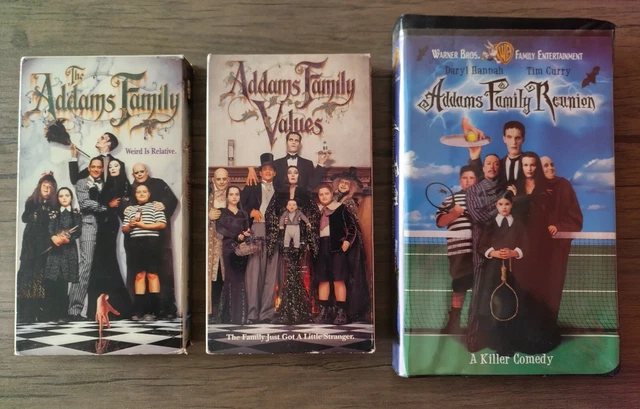 THE ADDAMS FAMILY VHS lot trilogy Values Reunion horror comedy $39.36 ...