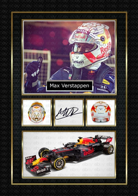 MAX VERSTAPPEN 2021 - Formula 1 - ORIGINAL A4 Signed PHOTO PRINT ...