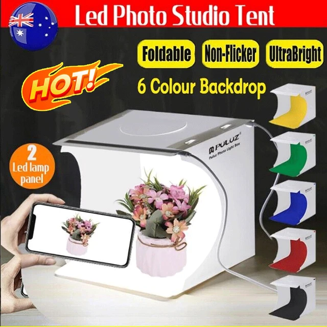 LIGHT TENT PORTABLE Light Box Photography Photo Studio Light Room + 6 ...