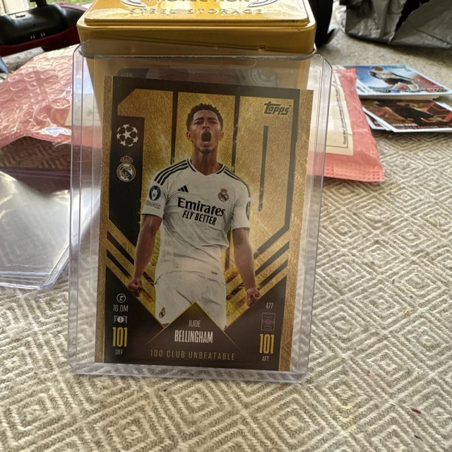 TOPPS MATCH ATTAX 2024/25 2025 Jude Bellingham Real Madrid 100 Club ...