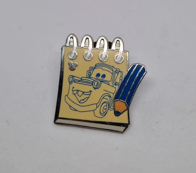 PIN BADGE - Disney Pixar Cars Notepad, Hidden Mickey Official Pin ...