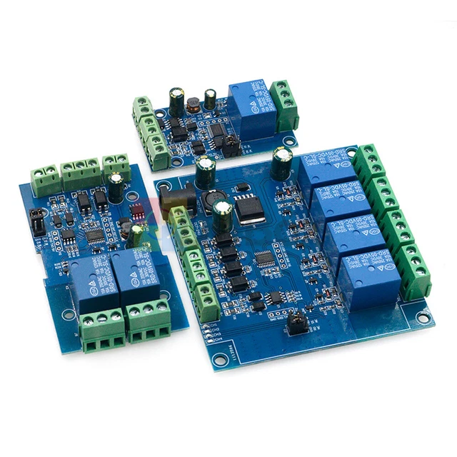 7-24V MODBUS RTU 1/2/4Channel Relay Module Switching input/output RS485 ...