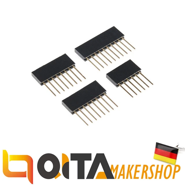6 8 10 Pins Polig Arduino Stapelbar Header Stackable Header Kit Uno R3