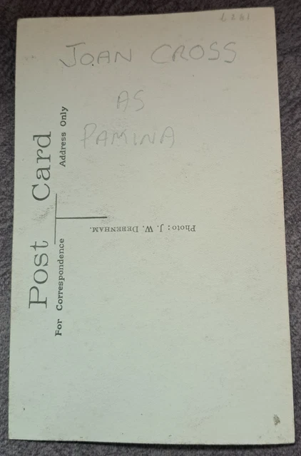 SIGNED RP POSTCARD Joan Cross Opera singer Pamina The Magic Flute ...