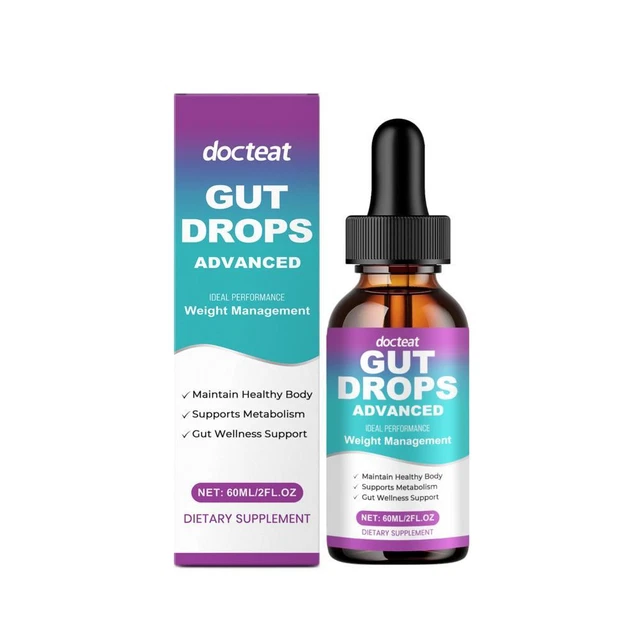 BOWEL CARE SUPPLEMENT Drops Gut Drops Advanced Weight Management 60ml ...