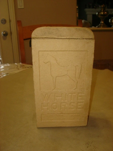 WHITE HORSE SCOTCH Paper Mache Box, Circa 1930's, Small Mickey size ...
