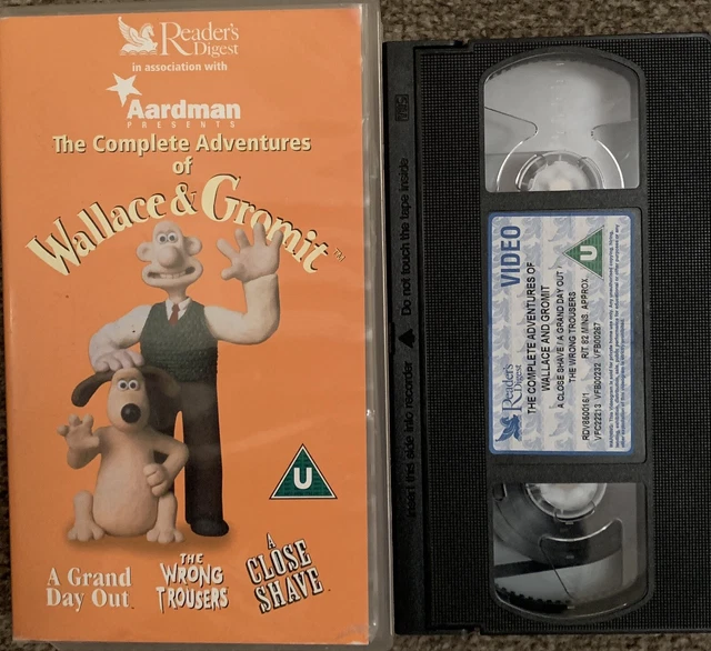 WALLACE AND GROMIT Complete Adventures - VHS Video/ Readers Digest ...