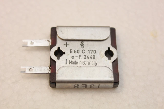 VINTAGE SIEMENS SELENIUM RECTIFIER E60 C170 E60C170 60V 170mA - p/n e-F ...
