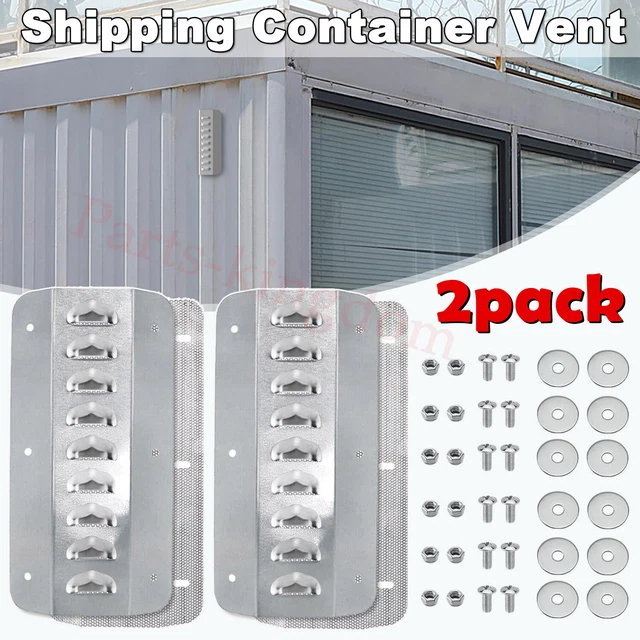 PACK OF 2 Shipping Container Vent for Preventing Condensation and ...