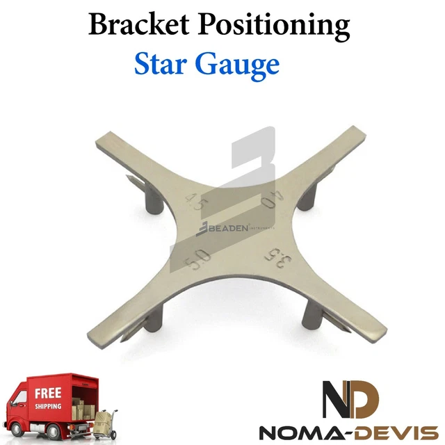 ORTHODONTIC BRACKET POSITIONING Star Gauge Accurate Placement Lab ...