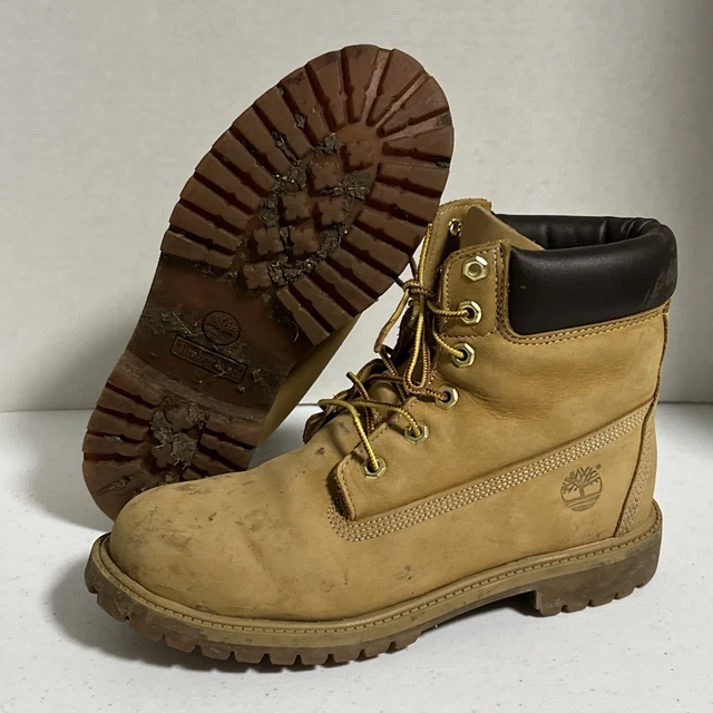 TIMBERLAND 12909 CLASSIC 6 Inch Premium Boots, Size 7M, Brown ...