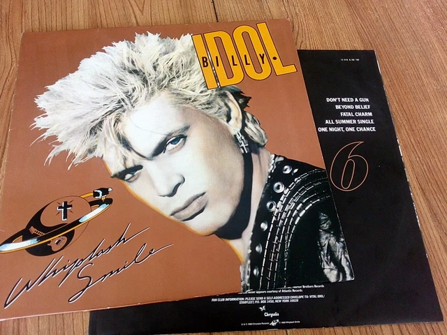 BILLY IDOL - Whiplash Smile (Lp) Vg / Vg, Club Edition Ref 13 918 8 ...