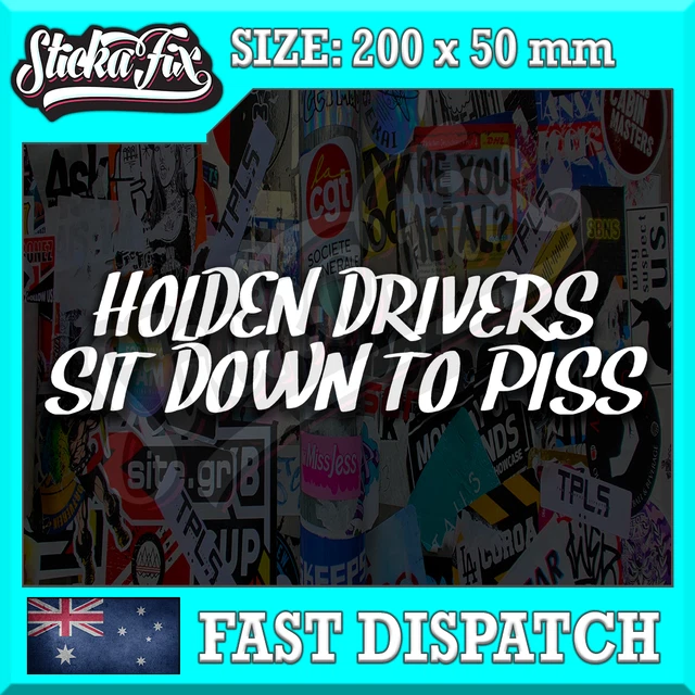 HOLDEN 4X4 CAR vinyl STICKER funny DECAL 4WD Drift Ute Truck Van EUR 5 ...