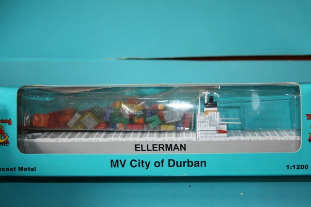 ELLERMAN LINES CONTAINER Ship Boxed City of Durban. P 622 £24.95 ...