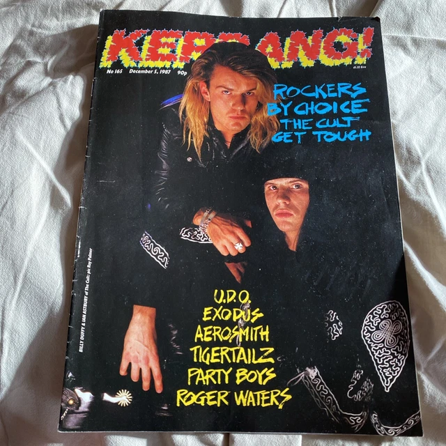 KERRANG MAGAZINE #165 - The Cult, Tigertailz, Anthrax £1.00 - PicClick UK