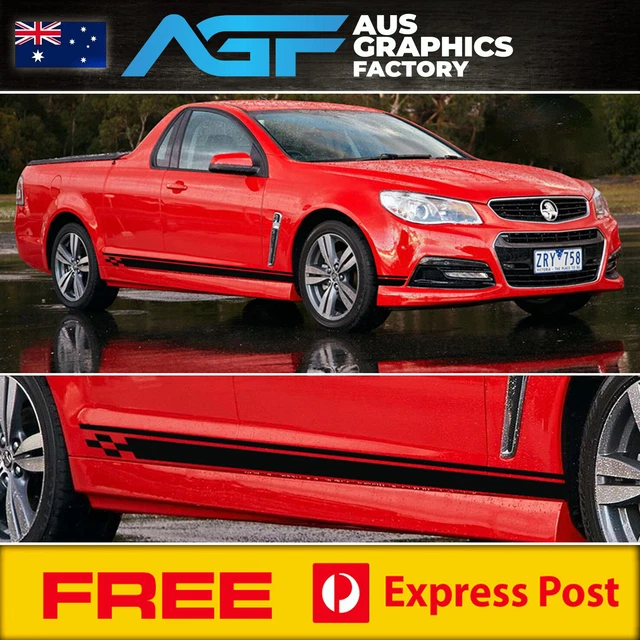 HOLDEN VF COMMODORE UTE Side Stripes Track Decal Kit SUIT SS SV6 HSV ...
