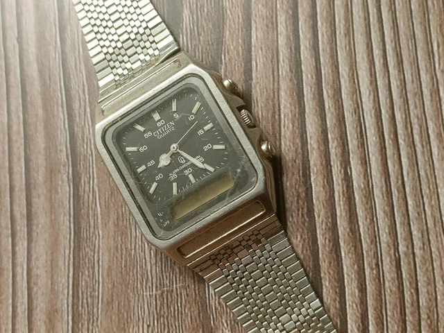 CITIZEN QUARTZ ANA Digi Men's Not Working Parts Purpose 30-3836 Vintage Watch EUR 50,67 ...