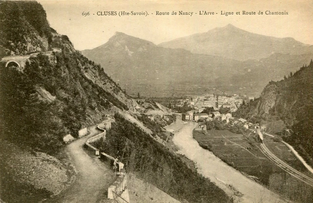 CLUSES MAP ROUTE de Nancy L'Arve Chamonix Line and Route £4.44 ...