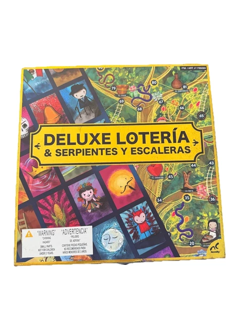 DELUXE LOTERIA & Serpientes Y Escaleras Traditional Mexican Board Game ...