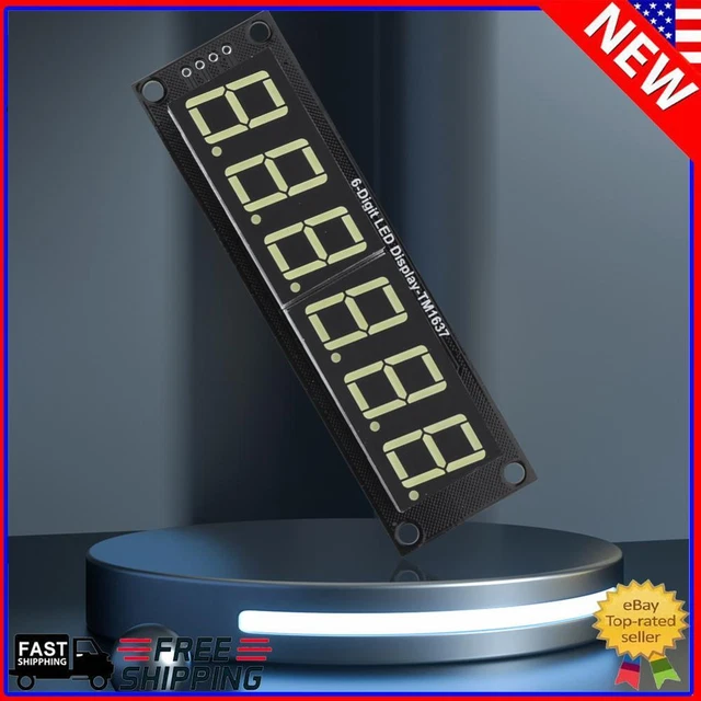 0.56 INCH LED Display Module TM1637 6-Digit 7-segment for Arduino $7.29 ...