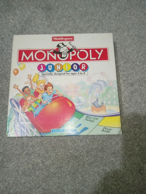 VINTAGE MONOPOLY JUNIOR 1996 Board Game Waddingtons Edition Retro £7.58 ...