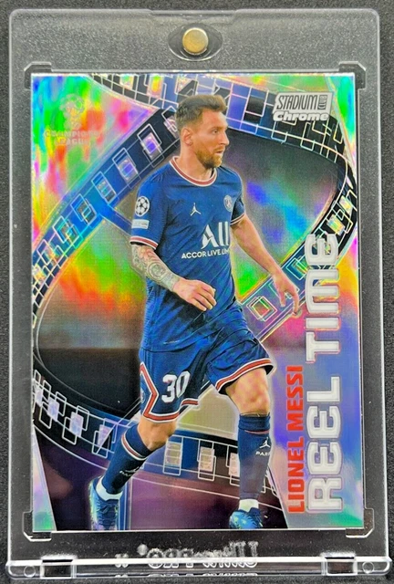 LIONEL MESSI RARE REFRACTOR TOPPS STADIUM CLUB CHROME INVESTMENT CARD ...