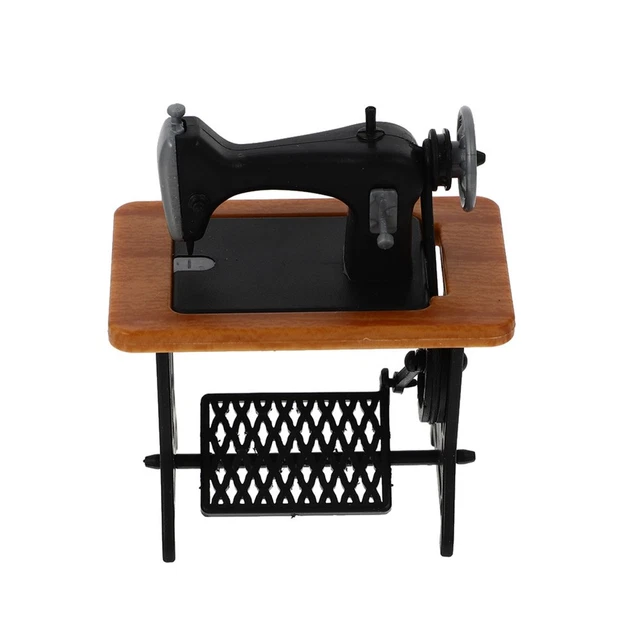 MINI ABS SEWING Machine Model Vintage Decorative Mini House Furniture £ ...